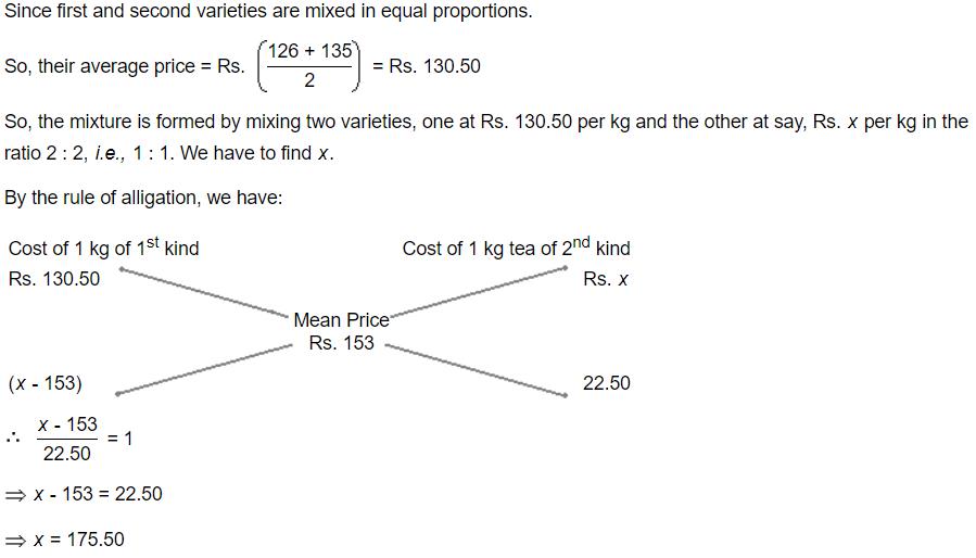 Mixtures and Allegations - Examples (with Solutions), Arithmetic ...