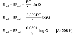 Formula Sheet: Electrochemistry Class 12 Notes | EduRev