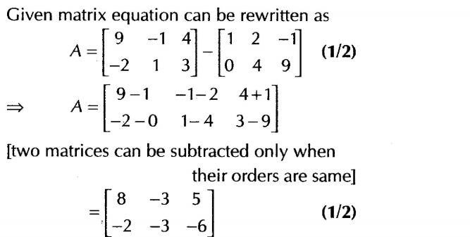 Matrices (Important Questions) Class 12th 2019 Class 12 Notes | EduRev