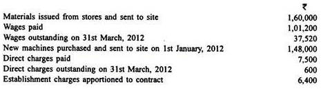 Contract Costing - Methods of Costing, Cost Accounting - Notes | Study ...