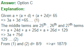 Test: Progression (AP And GP)- 2 | 10 Questions MCQ Test