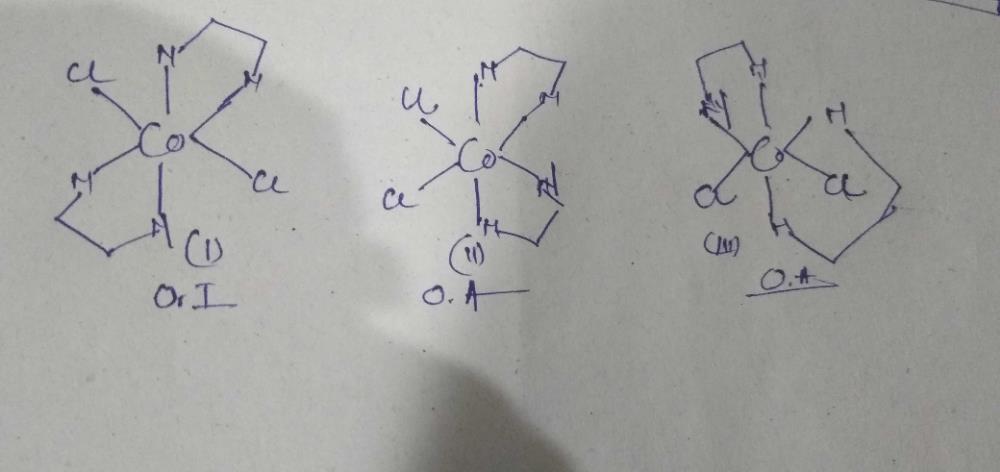 The possible number of optical isomers in [Co(en)2Cl2]+ areCorrect ...