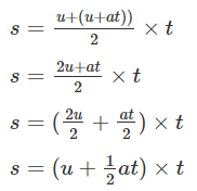 Kinematic Equations for Uniformly Accelerated Motion Class 11 Notes ...