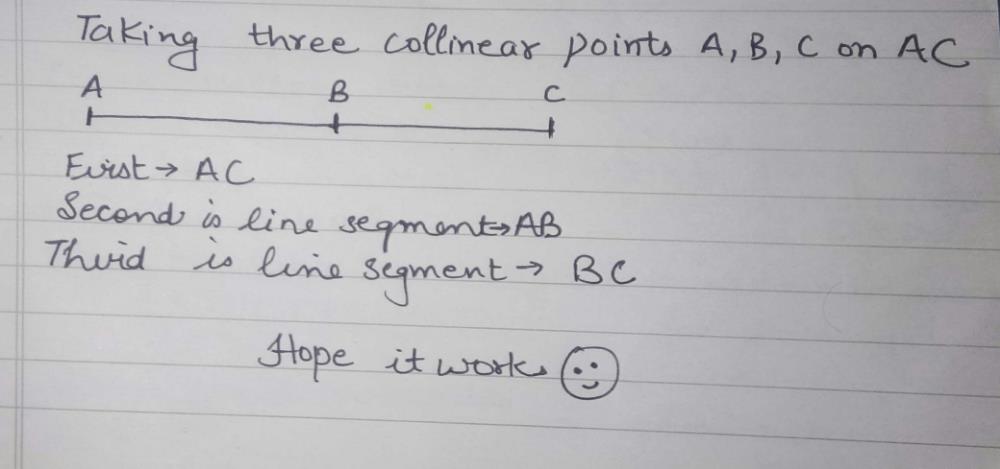 The number of line segments determined by three given non-collinear ...