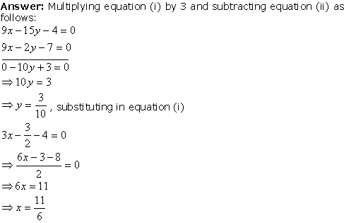 Exercise 4 - Pair of Linear Equations in Two Variables, Class 10, Maths ...